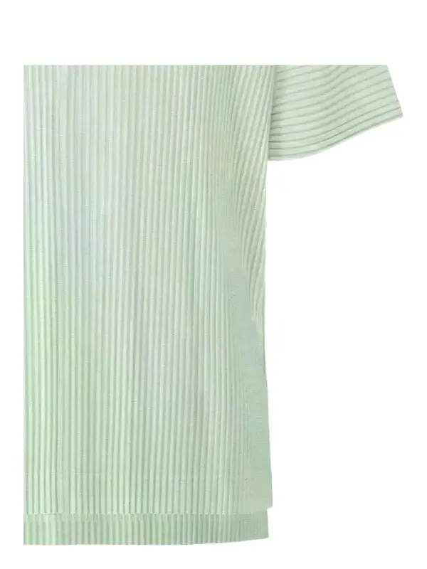 Issey Miyake Monthly Colors June Plissé-effect Polo Shirt - Green