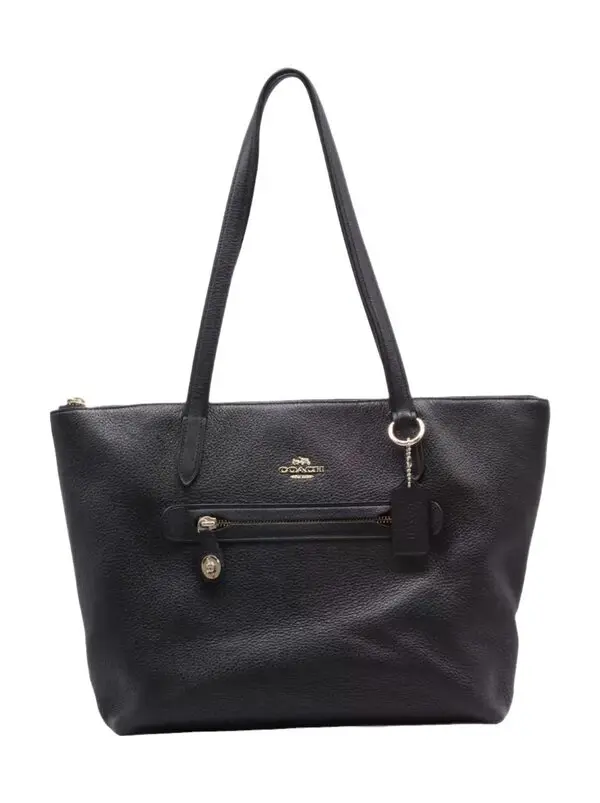 COACH VINTAGE Leather Tote Bag - Black
