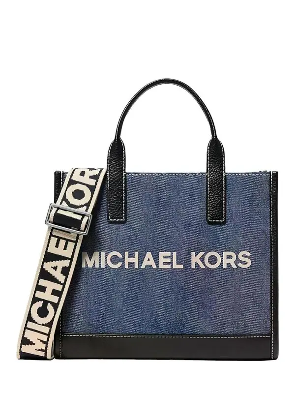 Michael Kors Cooper Denim Convertible Cross Body Bag - Blue