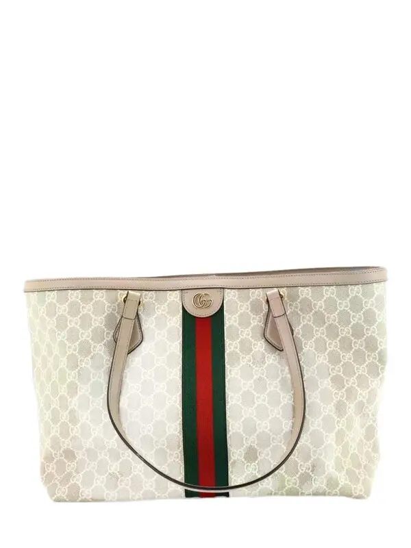 Gucci Ophidia Shopping Gg Coated Canvas Medium Tote Bag - Neutrals