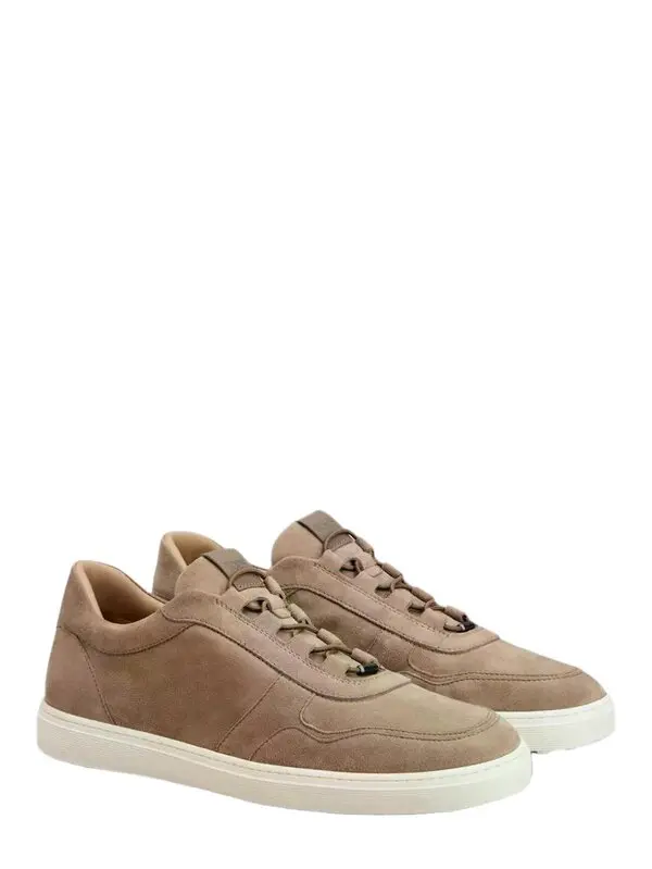 TOD'S Suede Panelled Sneakers - Neutrals