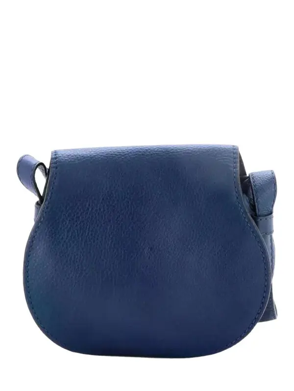 Chloé Marcie Leather Small Crossbody Bag - Blue