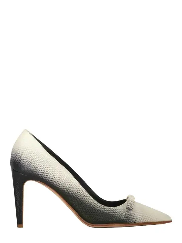 Red Valentino Ombré Snakeskin Effect Bow Detail Pumps - White