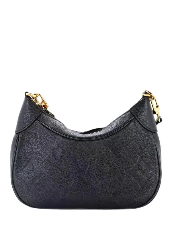 LOUIS VUITTON Bagatelle Nm Handbag Monogram Empreinte Giant Shoulder Bag - Black