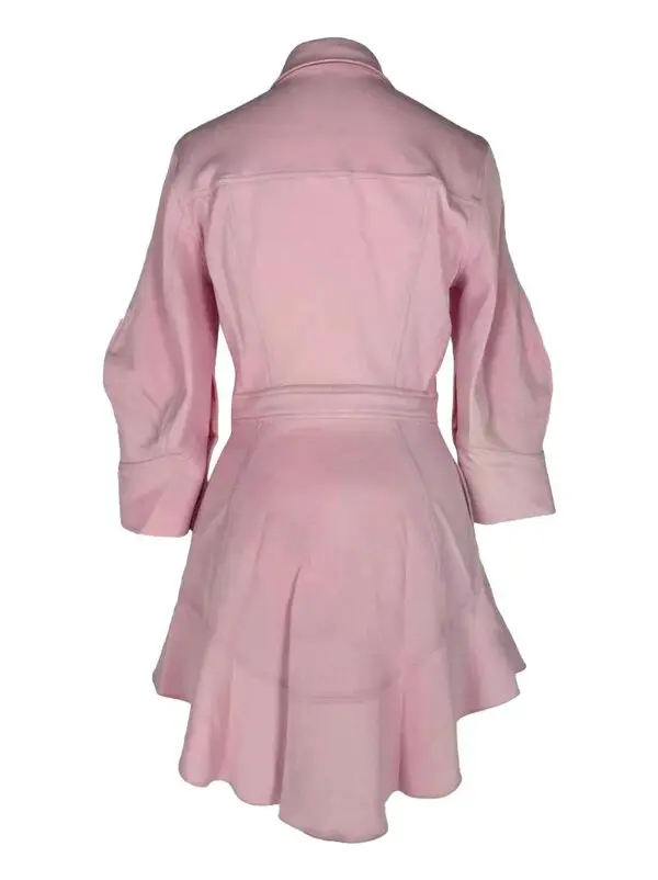 Brandon Maxwell Piqué Shirt Dress - Pink