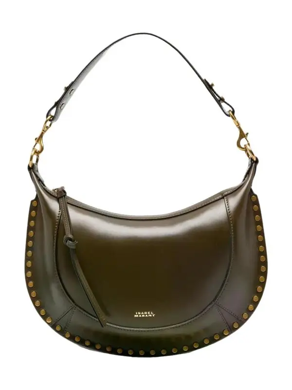 Isabel Marant Étoile Naoko Stud-embellished Shoulder Bag - Green
