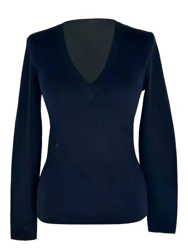 Michael Kors V-neck Long Sleeve Sweater - Black