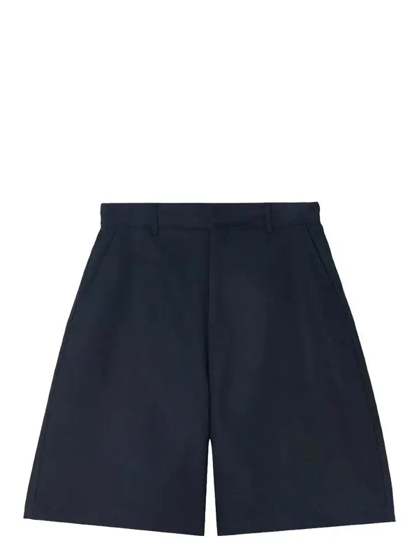 ADER ERROR Cotton Logo Patch Shorts - Blue
