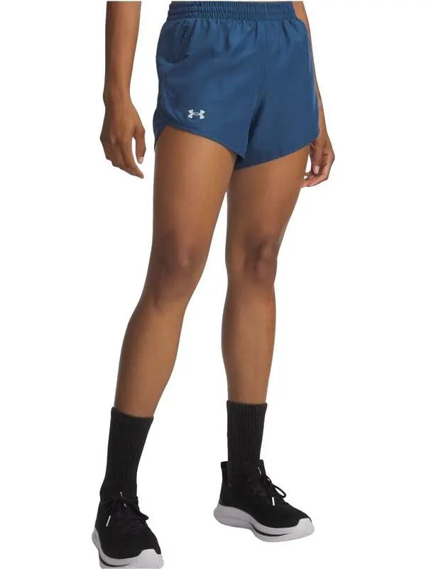 Under Armour Fly-by 3" Athletic Shorts - Wham Blue/reflective