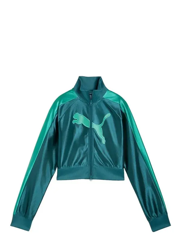 PUMA Archive T7 Cropped Track Jacket - Emerald Ice