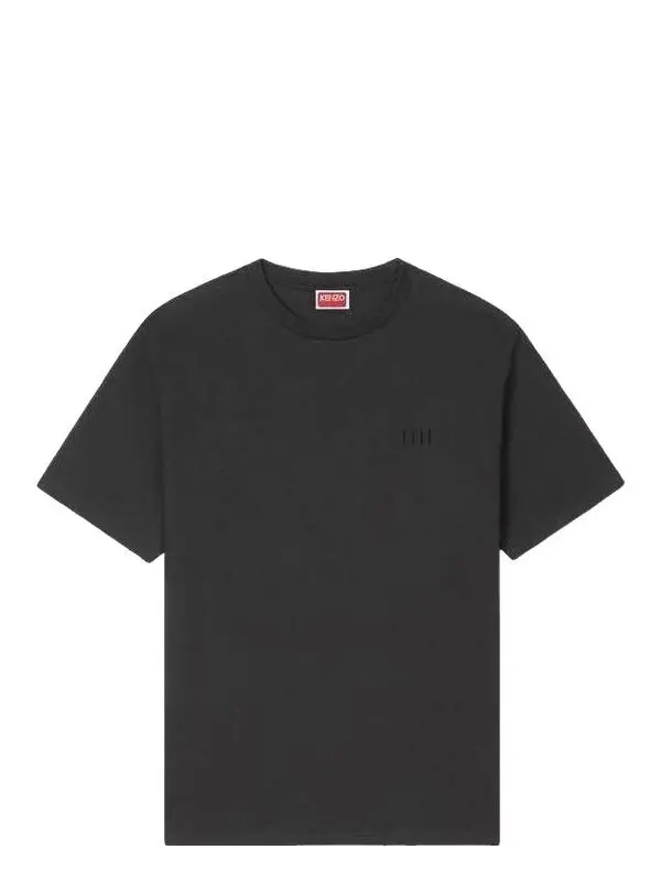 Kenzo Boke Flower 2.0 Embroidered Oversized T-shirt In Cotton - Black