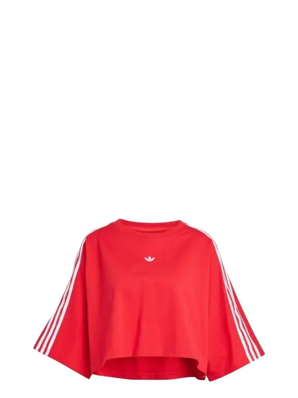 Adidas Boxy Oversized T-shirt - Red/white