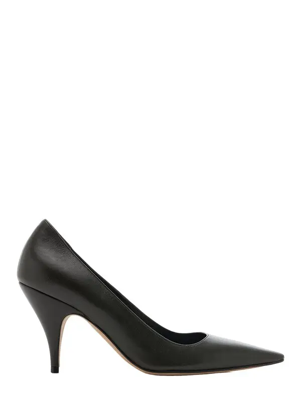 THE ROW Liisa Pointed Toe Mid Heel Pumps - Green