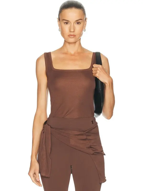 THE PARK Sawyer Tank Top - Chocolate
