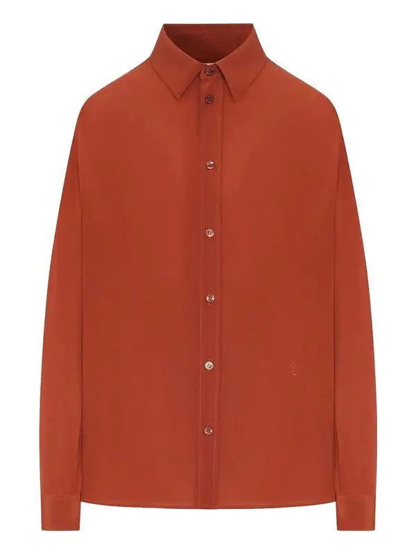 Saint Laurent Silk Shirt - Red