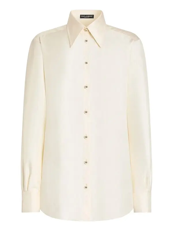 Saint Laurent Silk Shirt - White