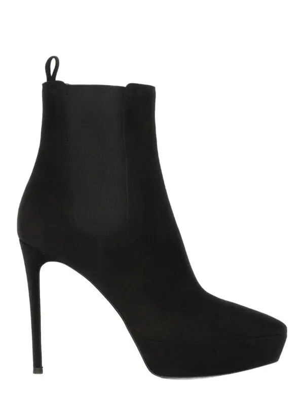 GIANVITO ROSSI Suede Ankle Boots - Black