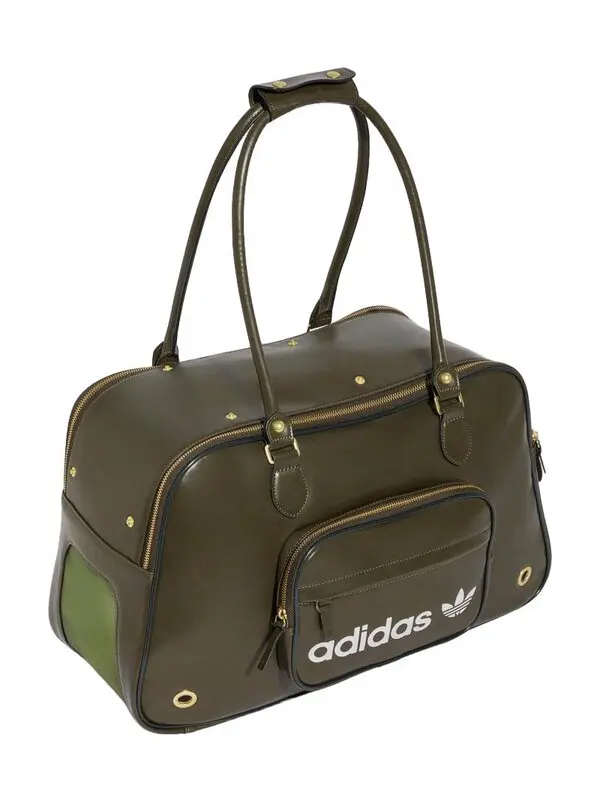 Adidas Pet Shoulder Bag Carrier With Adjustable Straps And Mesh Panels - Shadow Olive
