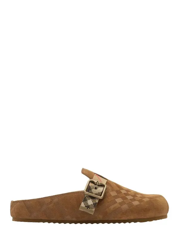Burberry Urchin Shearling Mule - Tan