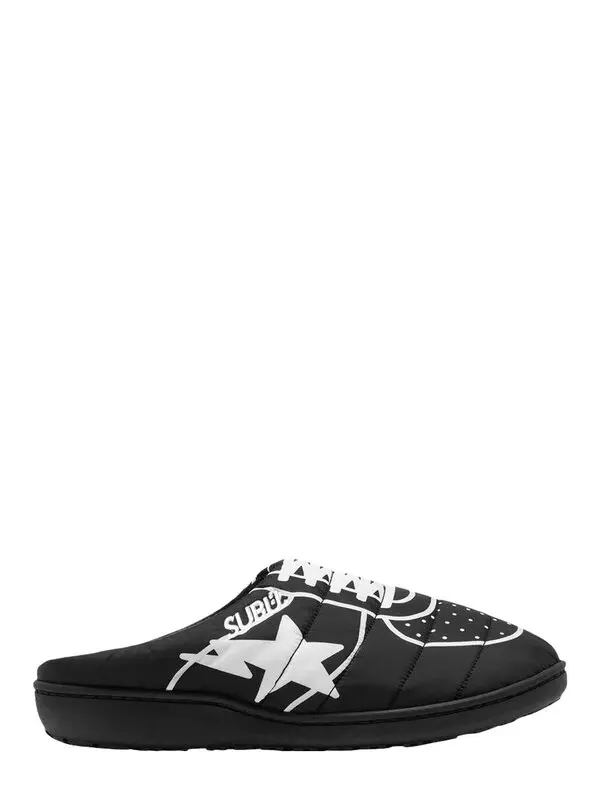 A BATHING APE Puffer Sandal - Black