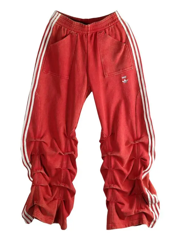 Adidas X Avavav Pleated Track Ruched Pant 'power - Red