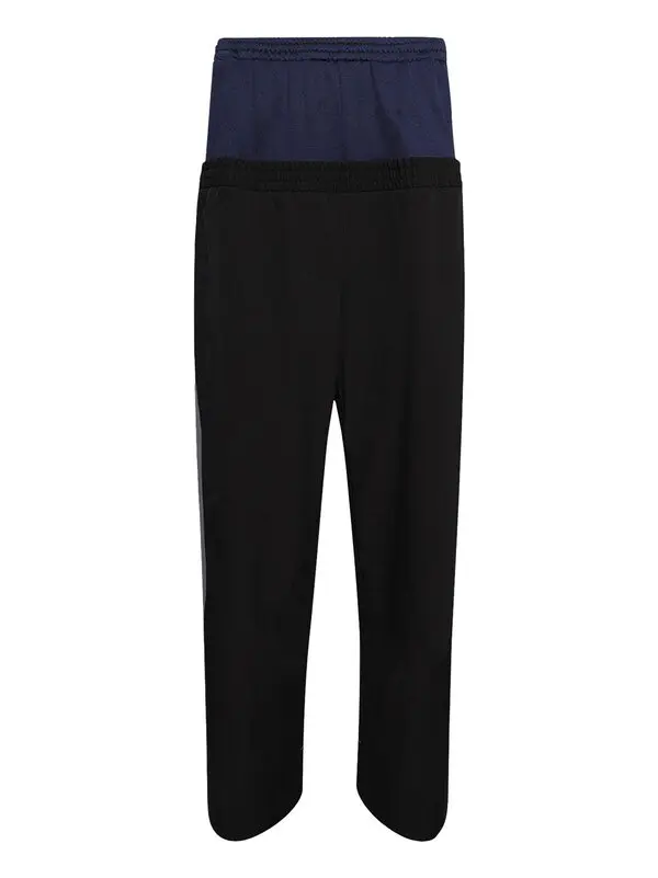 Balenciaga Cut-up Tracksuit Pants - Black
