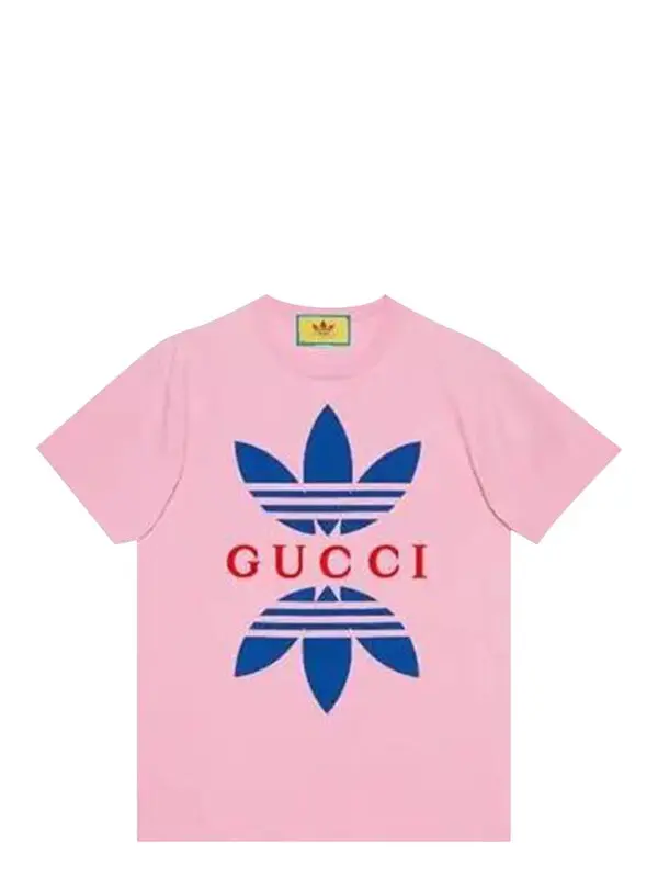 Gucci X Adidas Jersey T-shirt 'light - Pink