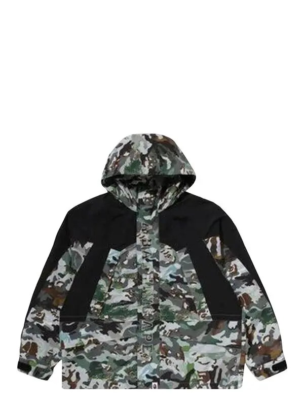 A BATHING APE Hybrid Camouflage Snowboard Jacket - Green