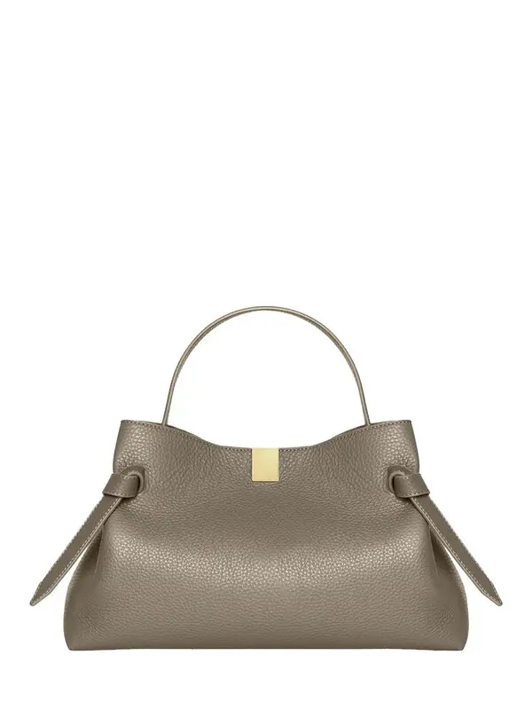 Yuzefi Borsa "gyoza" In Pelle - Beige