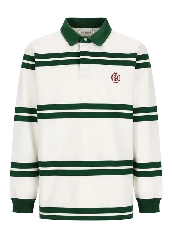 Drole De Monsieur Polo "d Mirror" A Righe - White