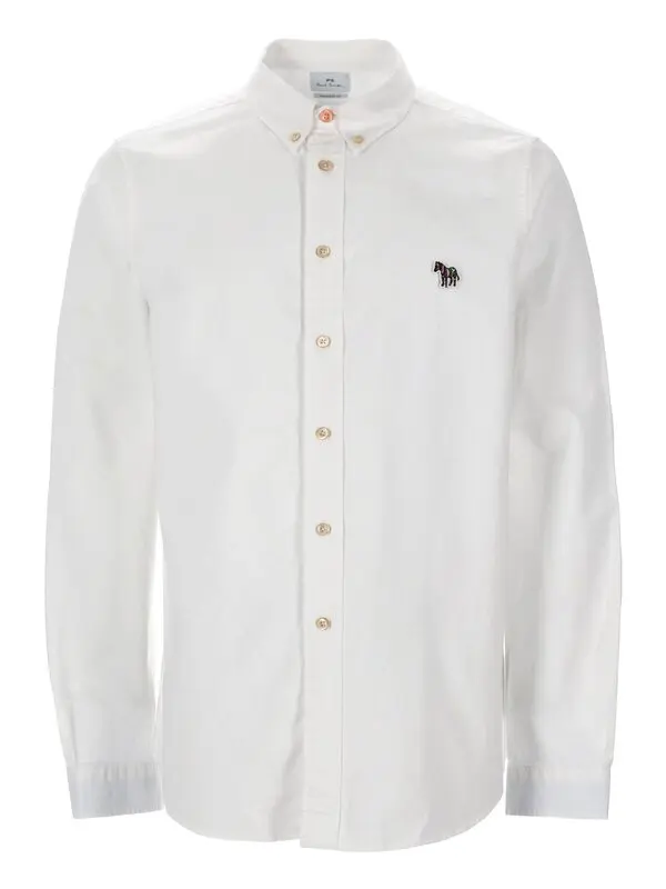 Paul Smith Zebra Patch Shirt - White