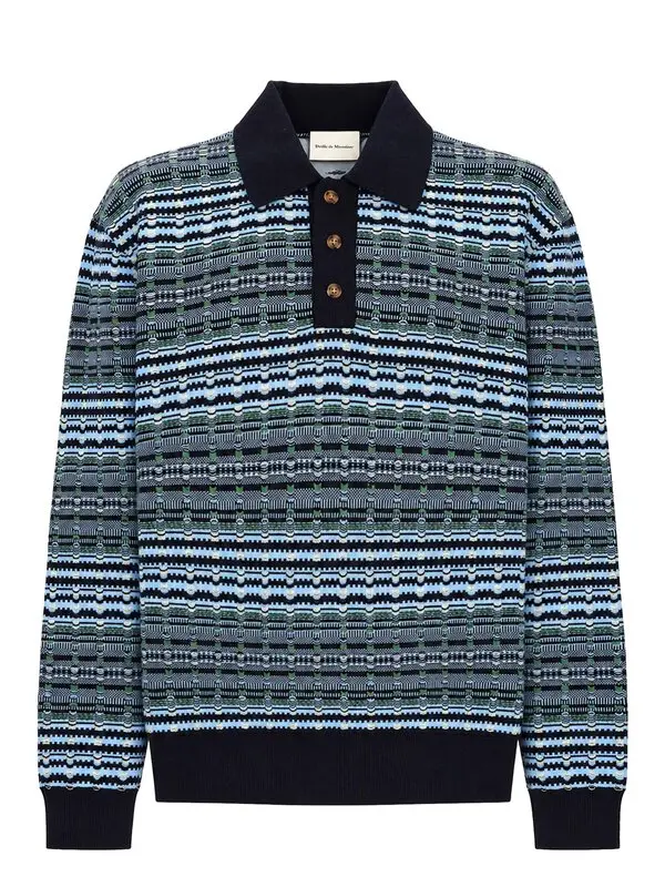Drole De Monsieur Polo In Maglia Coogi - Blue