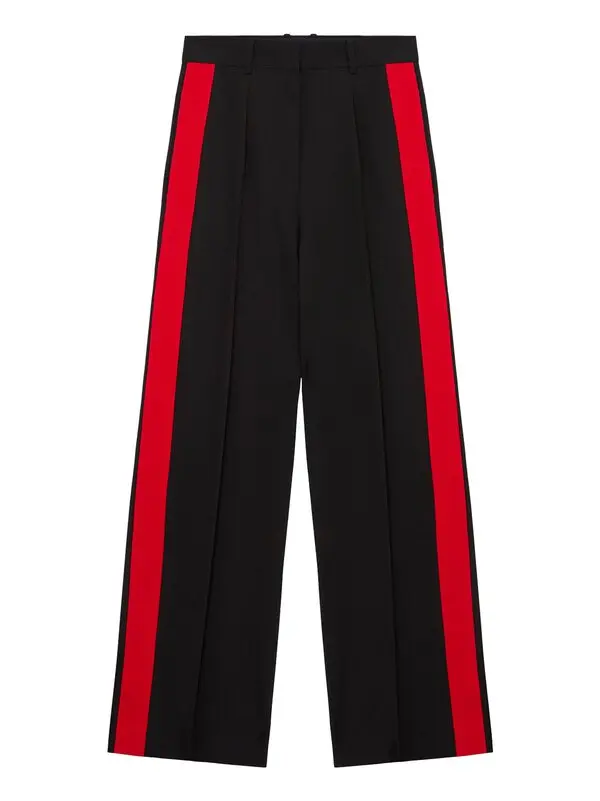 Loewe Tape-trim Tailored Trousers - Black