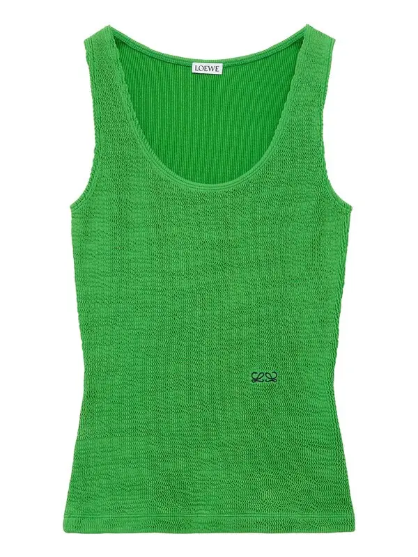 Loewe Crinkle Tank Top - Green