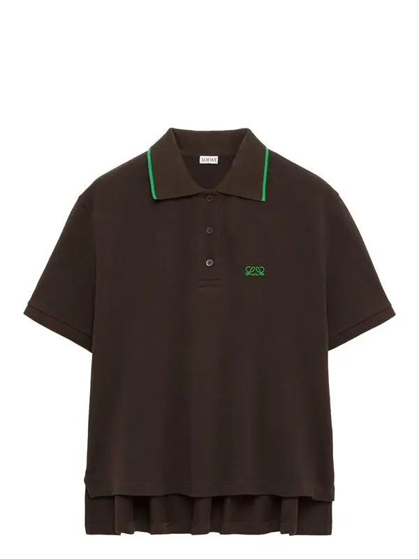 Loewe Stretch-cotton Polo Shirt - Brown