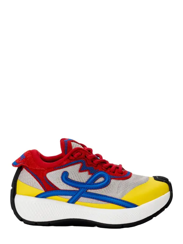 Loewe Leather Pogo Sneakers - Red