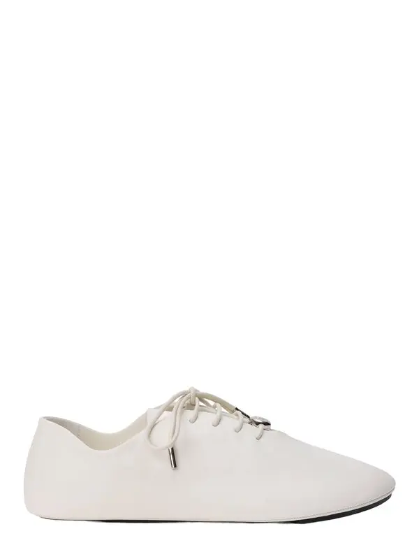 Loewe Leather Pebble Soft Sneakers - White