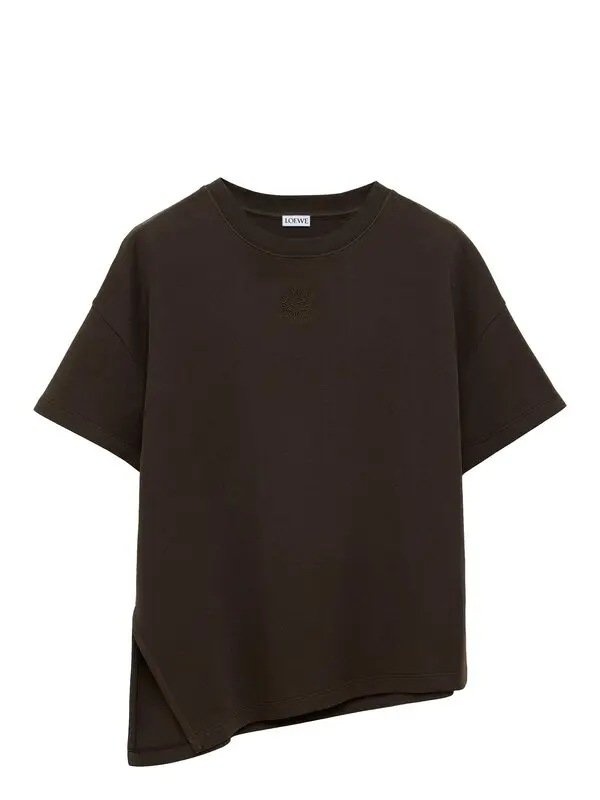 Loewe Asymmetric T-shirt - Brown