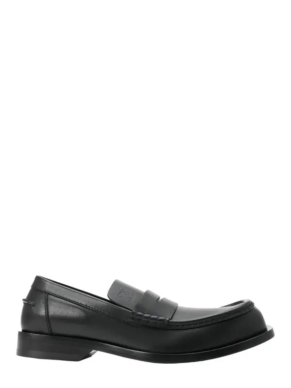 Loewe Calfskin Bobine Loafers - Black