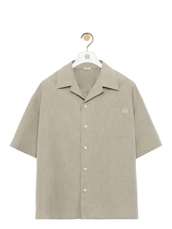 Loewe Wool-blend Anagram Shirt - Beige