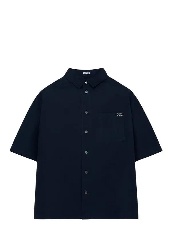 Loewe Anagram Short-sleeve Shirt - Navy