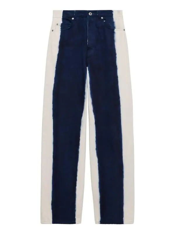 Loewe Trompe-l'oeil Effect Straight Jeans - White