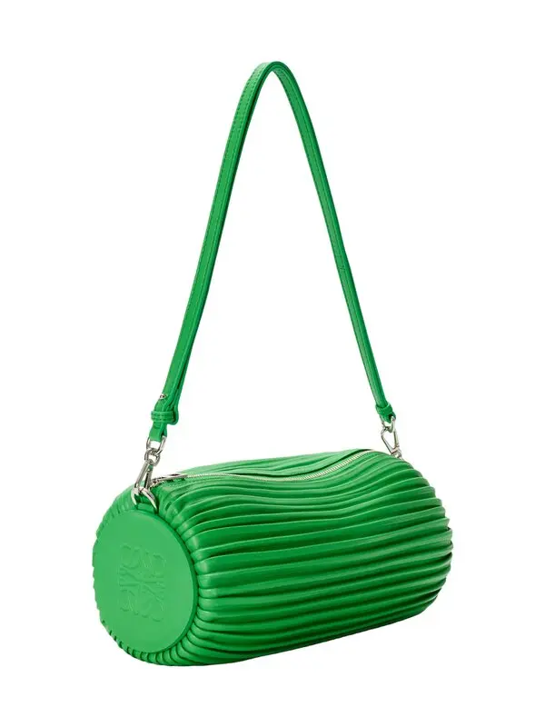 Loewe Lambskin Bracelet Pouch Shoulder Bag - Green