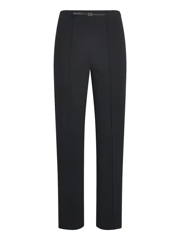 Sandro Belted Tapered Trousers - Black