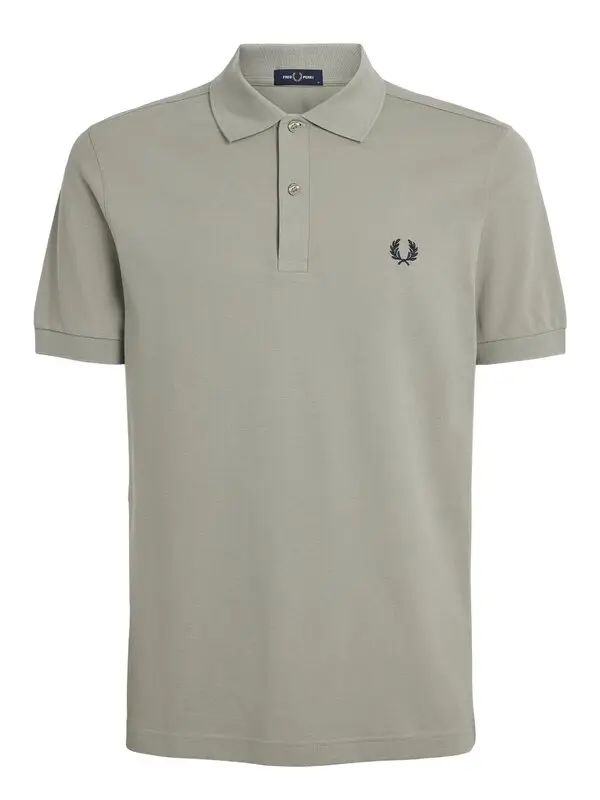 Fred Perry Cotton Twin Tipped Polo Shirt - Green