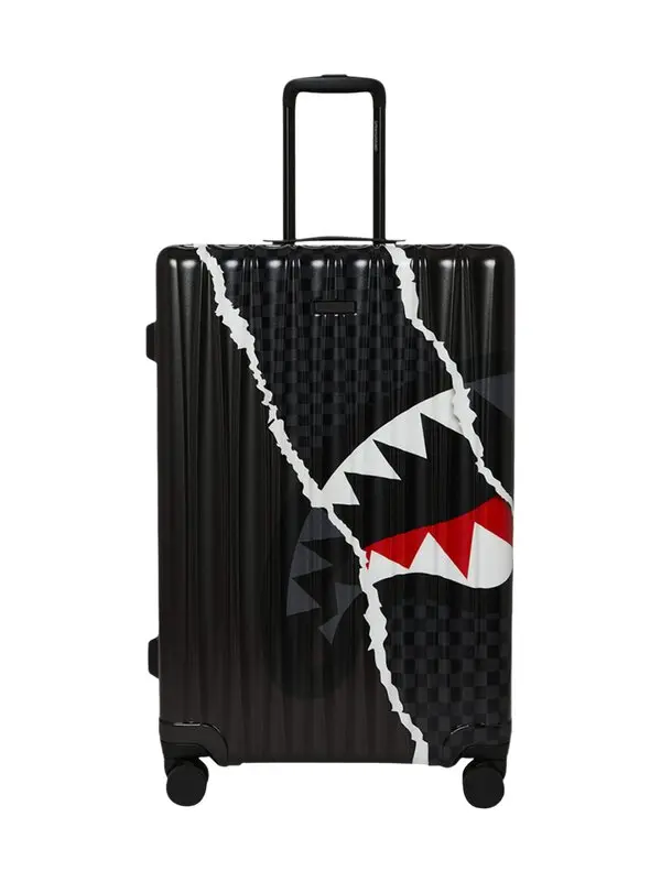 SPRAYGROUND Centre Rip Revealing Check-in Suitcase - Grey