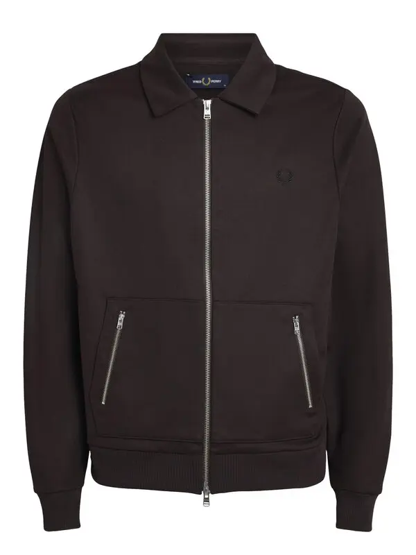 Fred Perry Tennis Tape Track Jacket - Brown