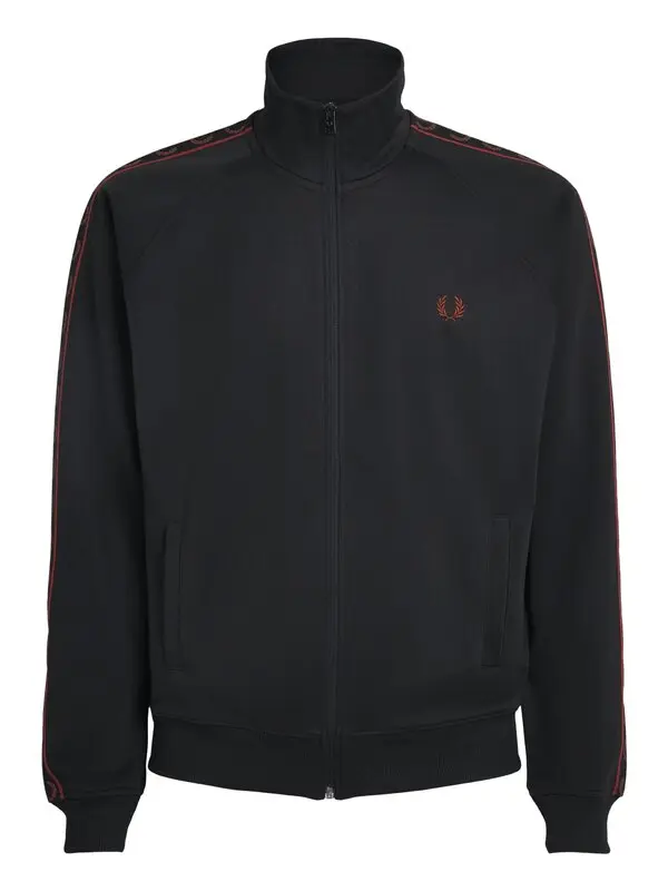 Fred Perry Contrast Tape Track Jacket - Black