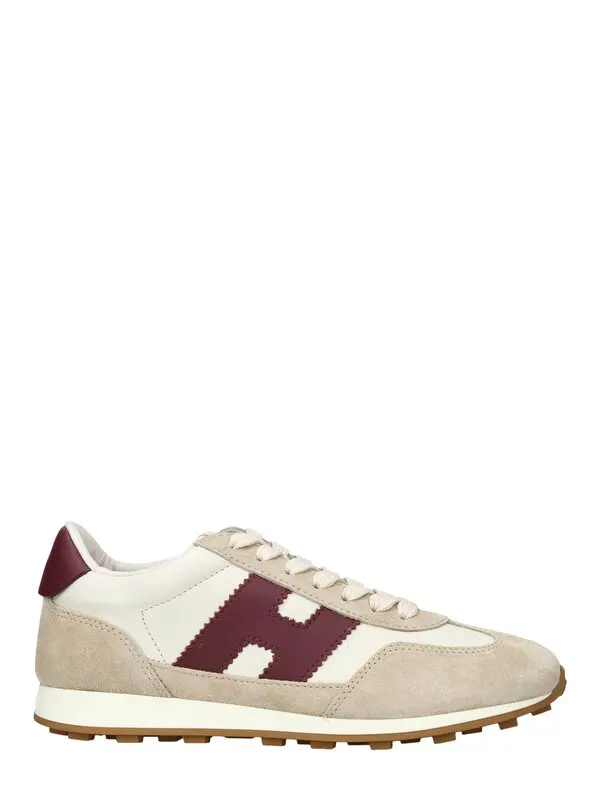 Hogan Leather And Suede Athletic Sneakers - White