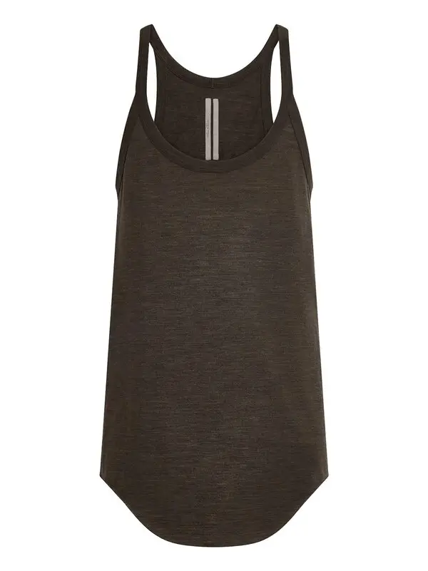 Rick Owens Wool-silk Pony Tank Top - Brown